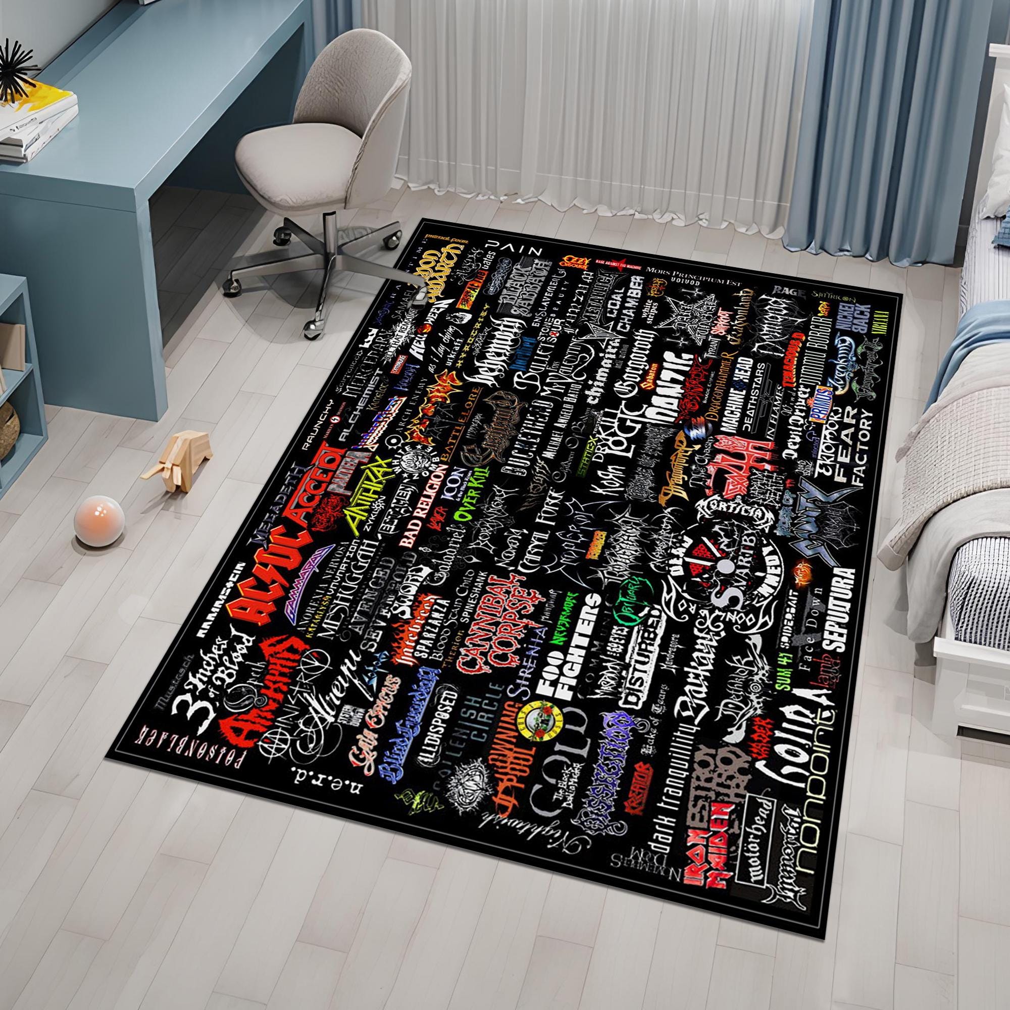 Metal Rug,rock Rug,music Rug,legend Rug,black Rug,popular Rug,music ...