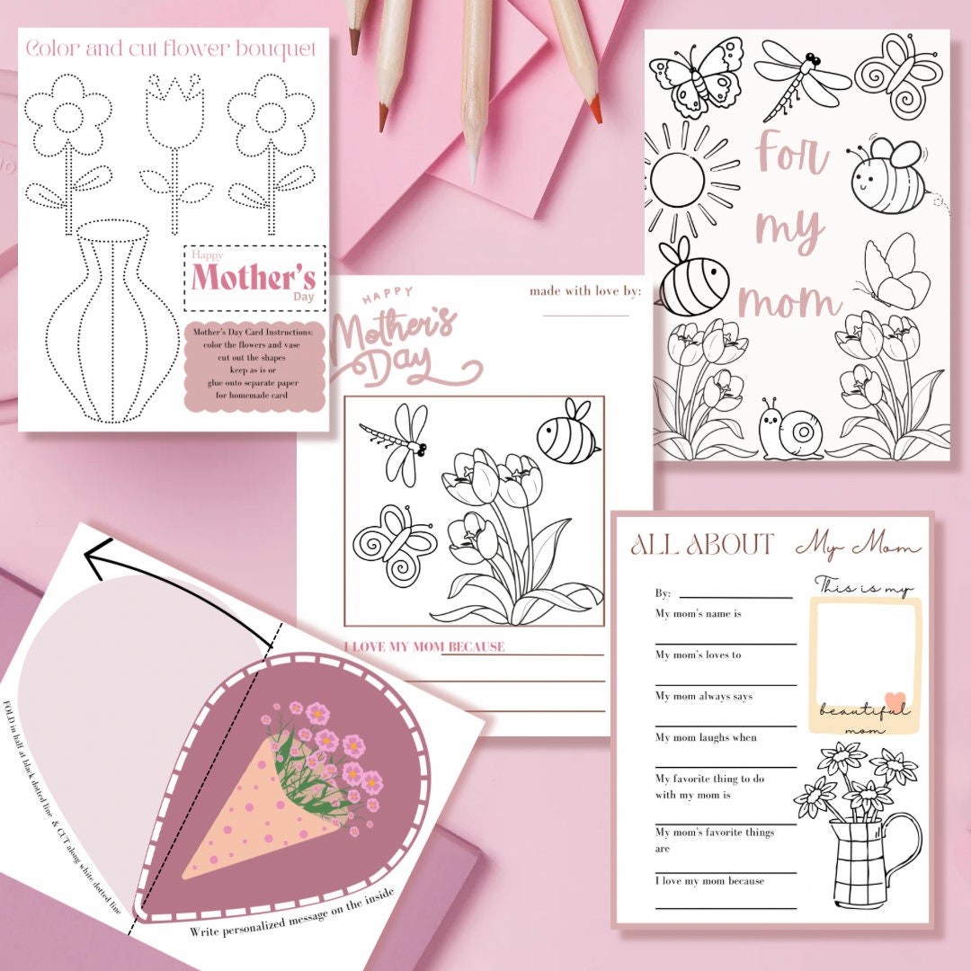 Mothers Day Crafting Bundle for School Aged Children. Perfect Activity ...