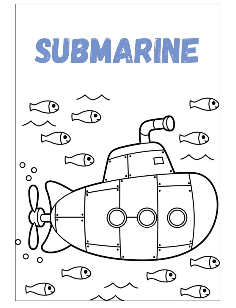 25 Page Digital and Printable Instant Download Transportation Themed ...