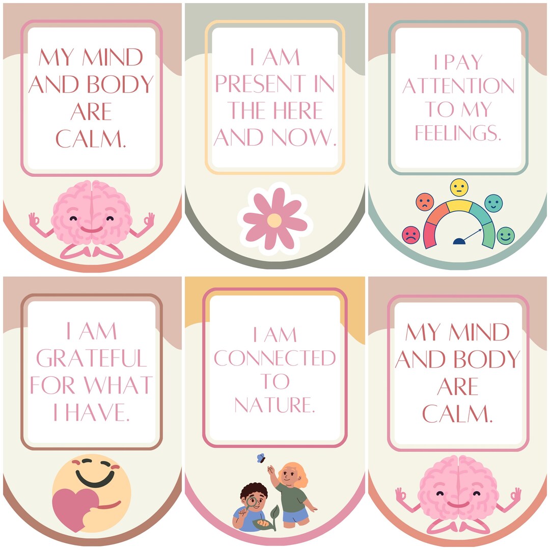 Educational Homeschool Posters and Flashcards. Affirmation Cards for ...