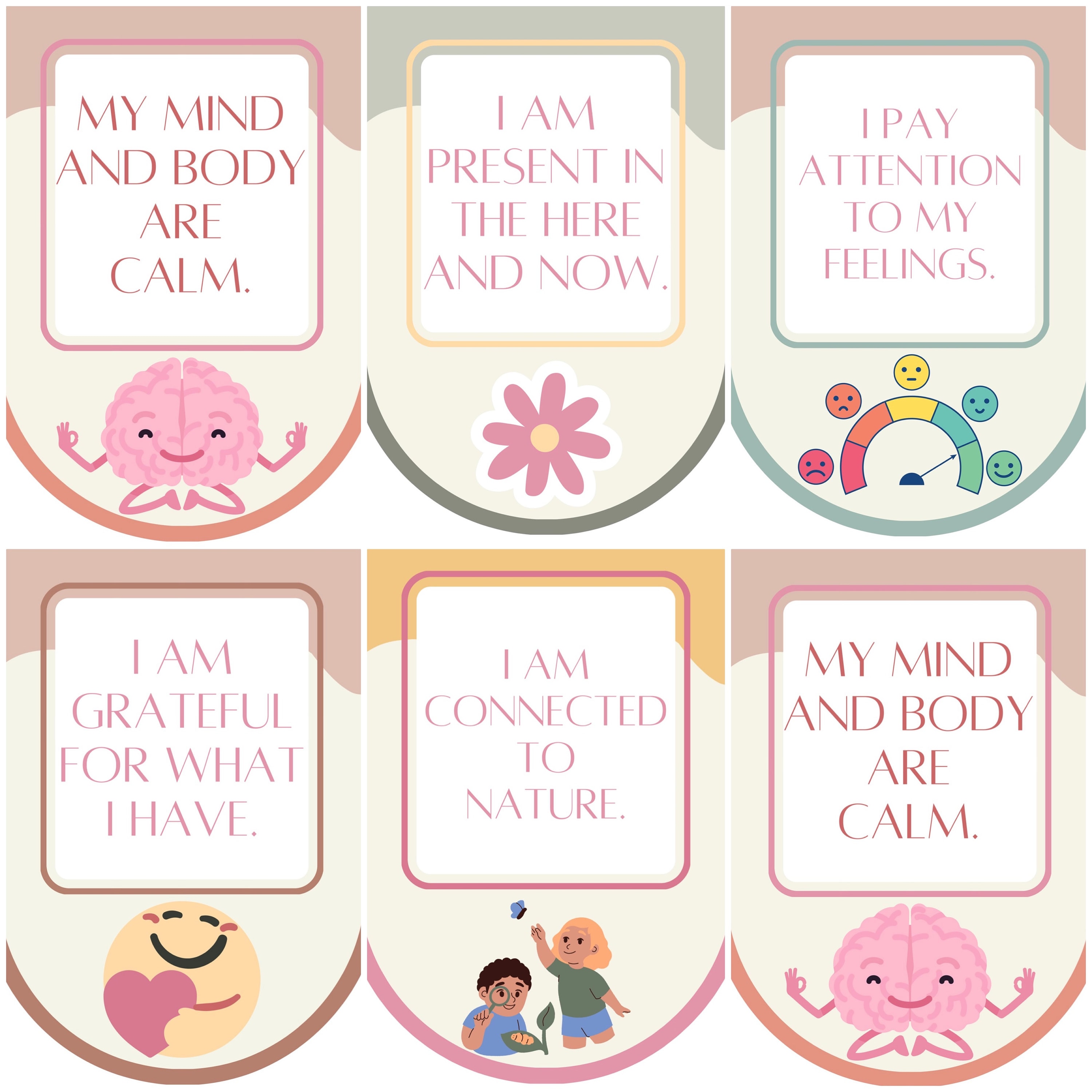 Educational Homeschool Posters and Flashcards. Affirmation Cards for ...