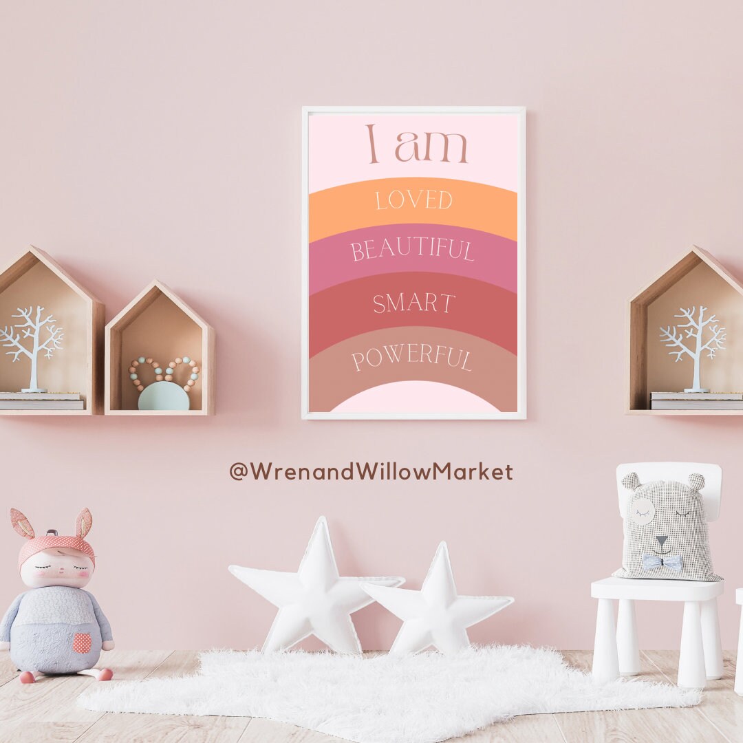 Educational Affirmations Poster for Children. Teach Positive ...