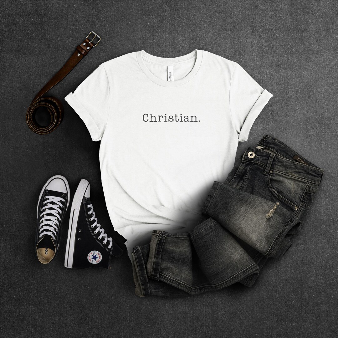 Simple Christian Tshirt | Minimal Christian Gift | Christian Shirt for ...