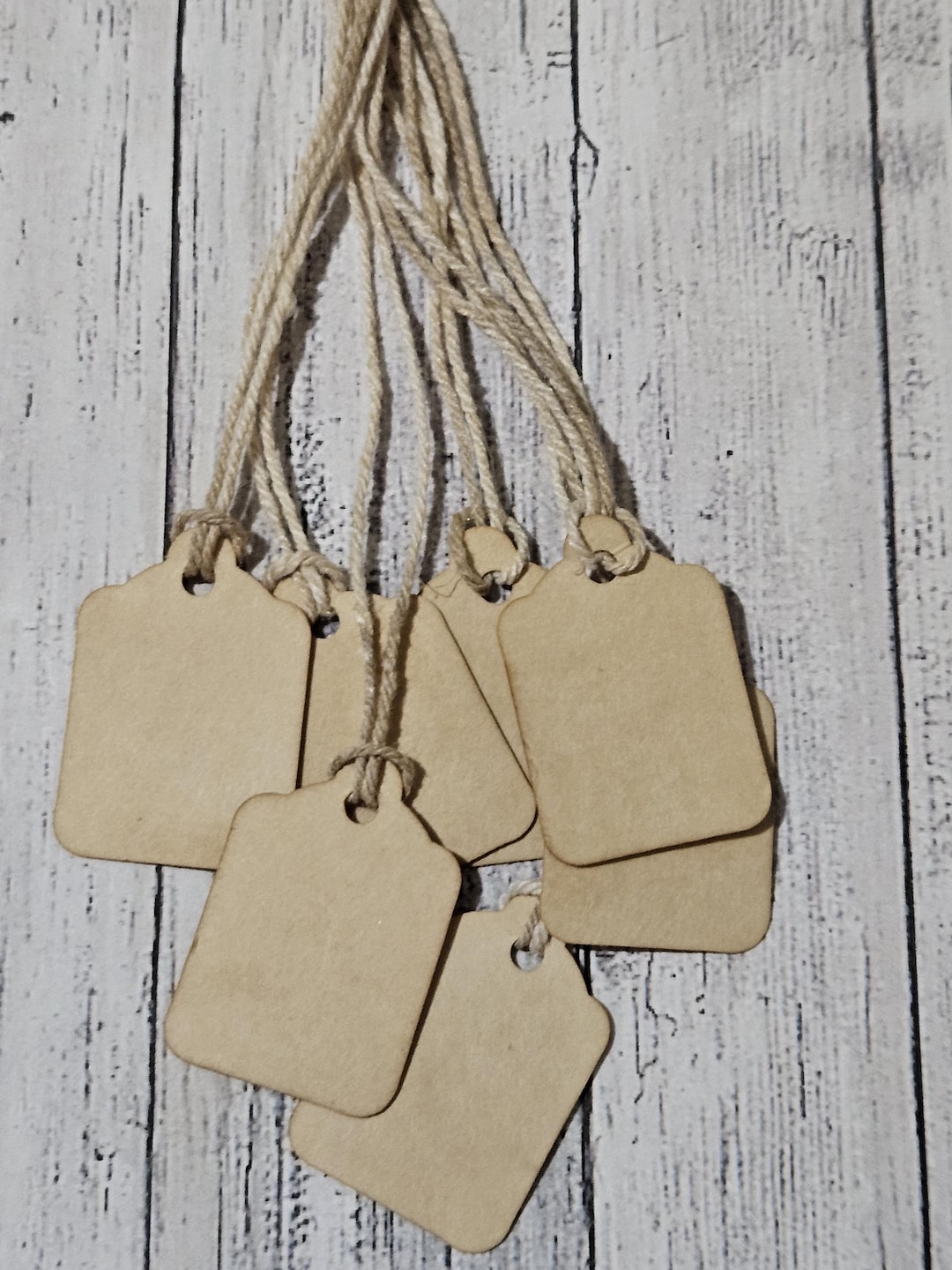 25 Grungy Manila Price Tags: Mini Farmhouse Hang Tags With Optional ...