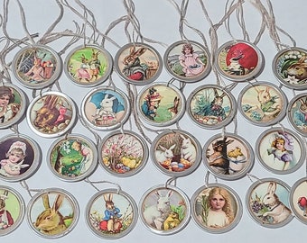 Vintage Easter Tags | Etsy