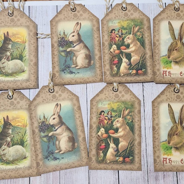 Vintage Easter Tags - Etsy