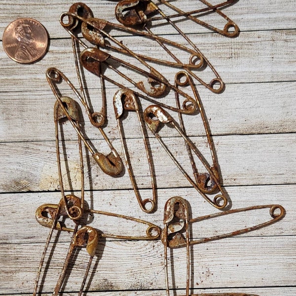 Antique Safety Pin - Etsy