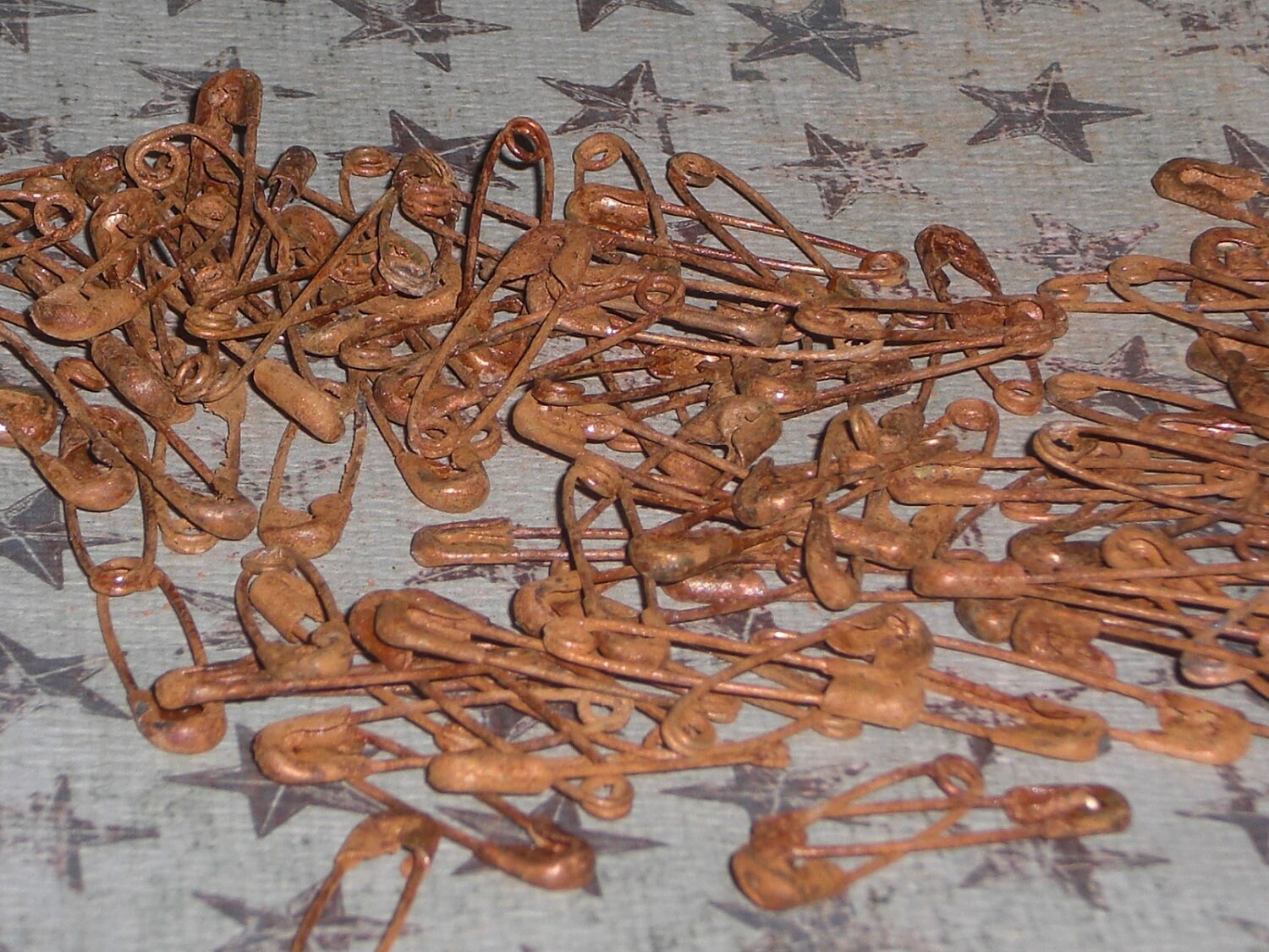 Rusty Safety Pins - Etsy