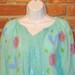 Hand Painted Abstract Floral Gently Used Women's T-shirt Knit Top Funky ...