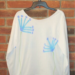 Made to Order Hand Painted Abstract Art Raw Edge Women's off the ...