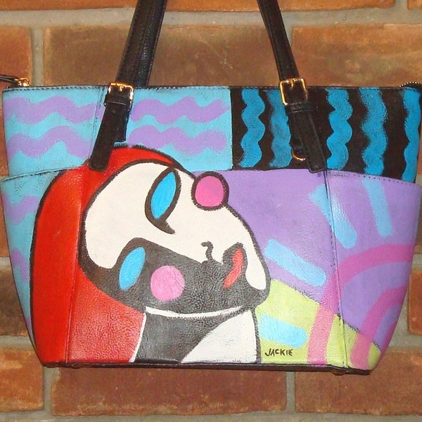 Hand Painted Handbag - Etsy