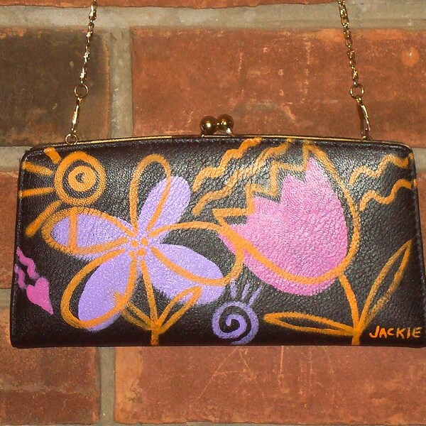 Hand Painted Purse - Etsy