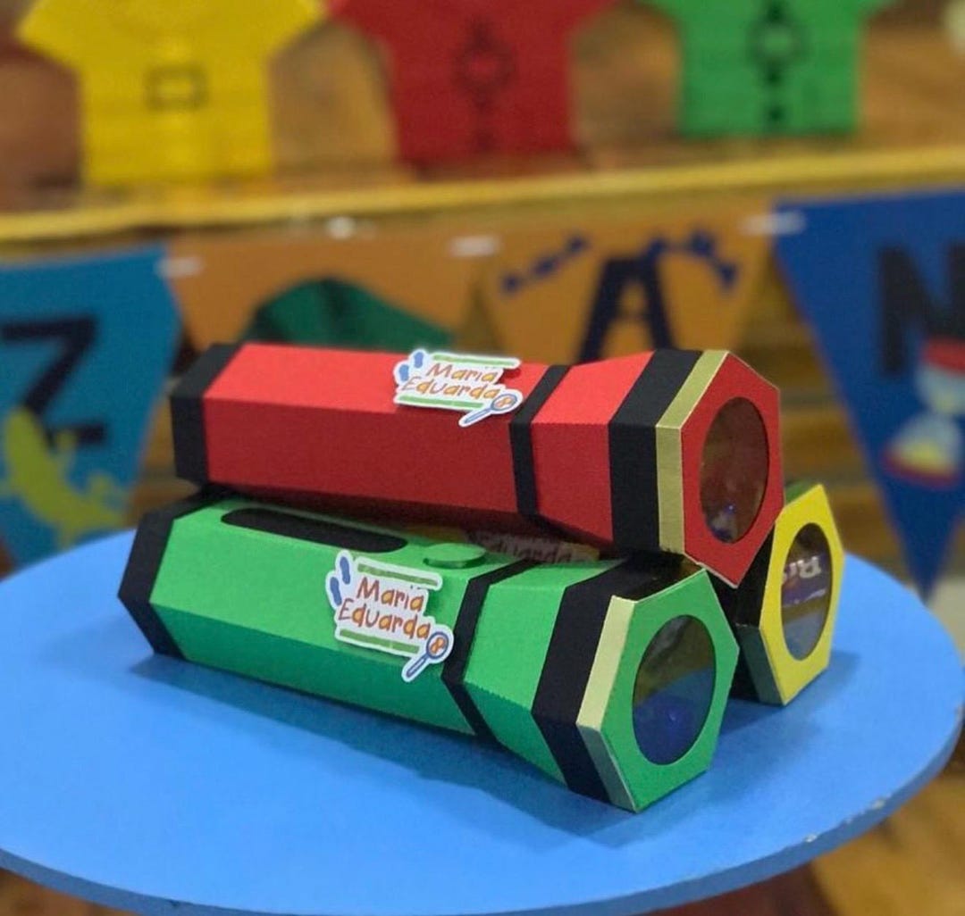 Set of 4 Flashlight Favor Boxes | Personalized Lantern Treat Favors ...