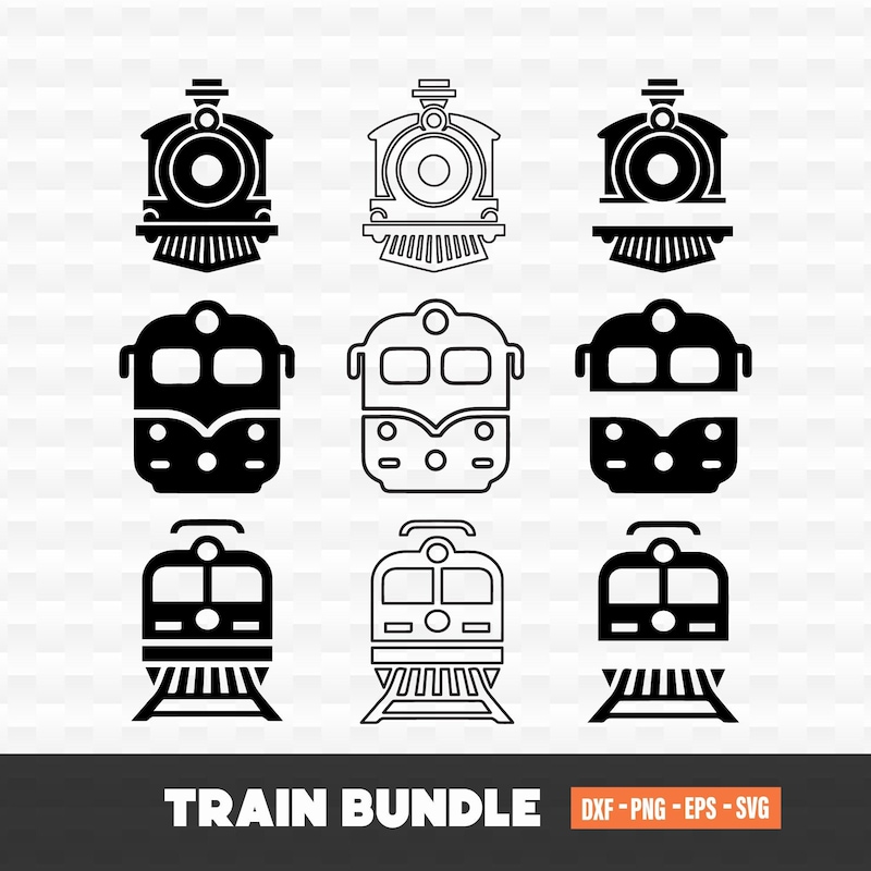 Train Front Clip Art - Etsy