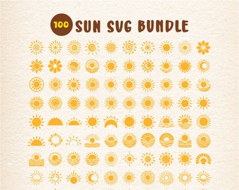 Summer Sunshine SVG Layered Sun Cut File - Etsy