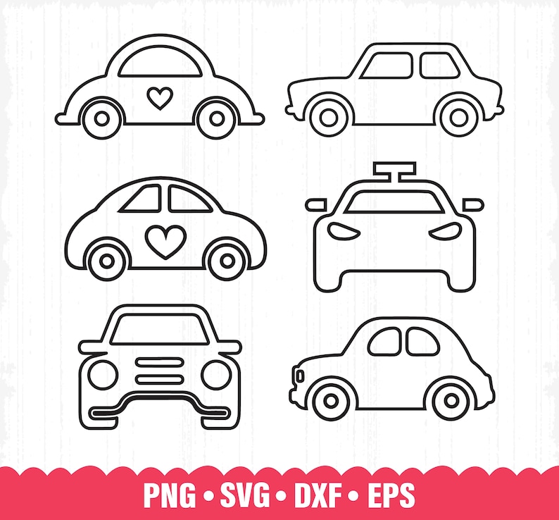 Car Svg Bundle, Car Svg File, Car Cut File, Car Silhouette, Car Vector ...