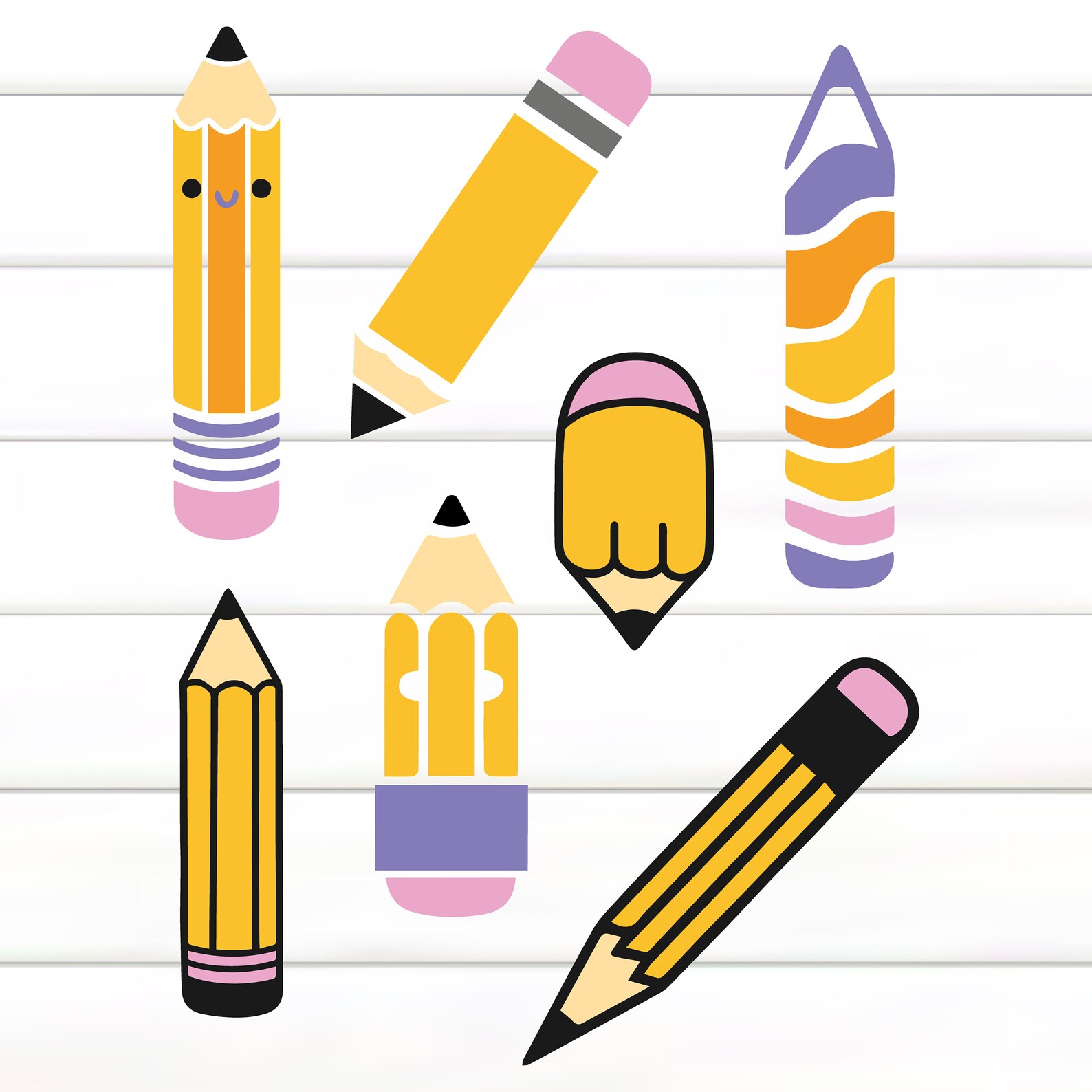 Pencil Svg Bundle, Pencil Png Bundle, Pencil Cut File, Pencil Clipart ...