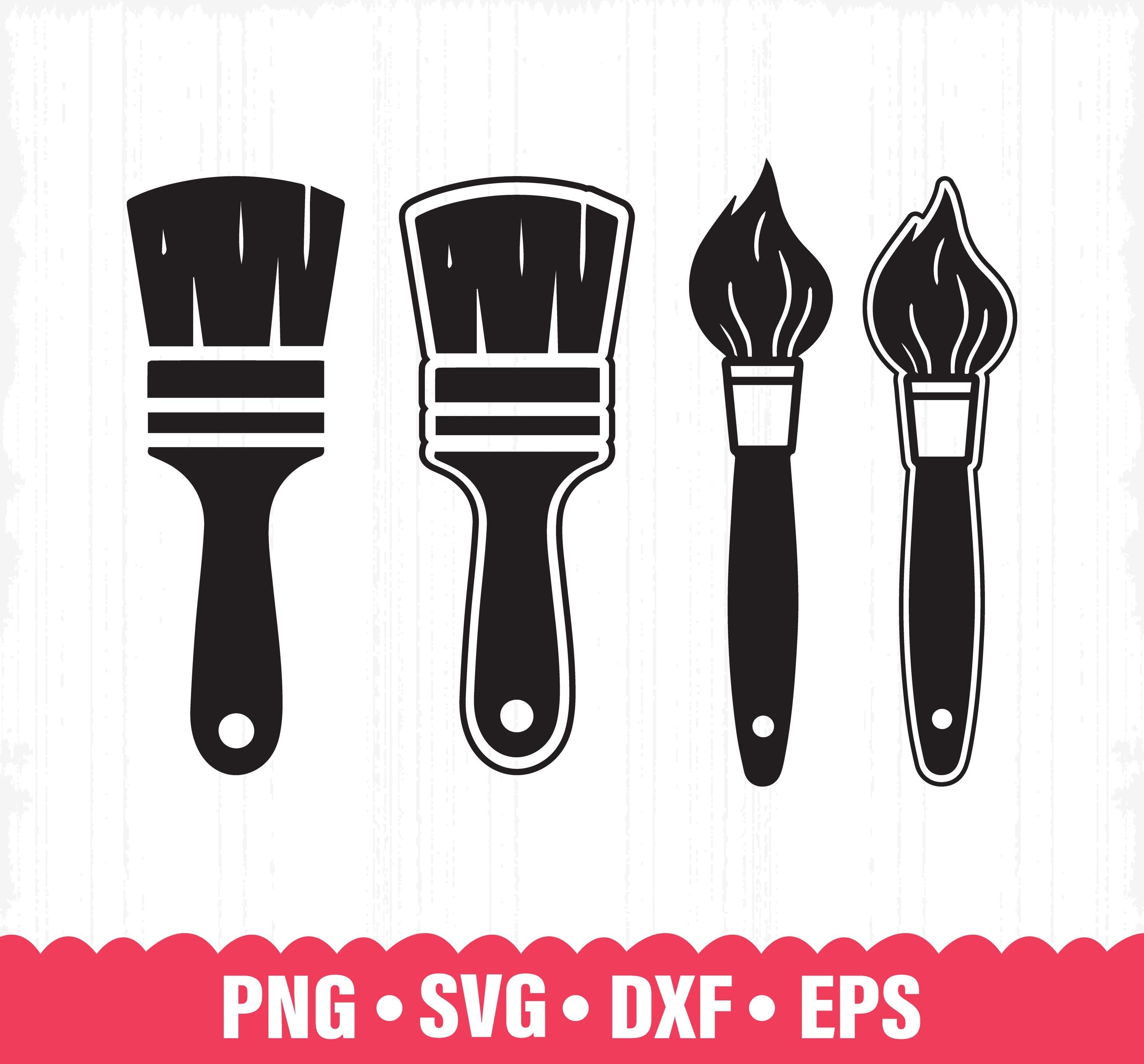 Paintbrush SVG, Paintbrush Clipart, Paint Brush Svg, Paint Dripping ...