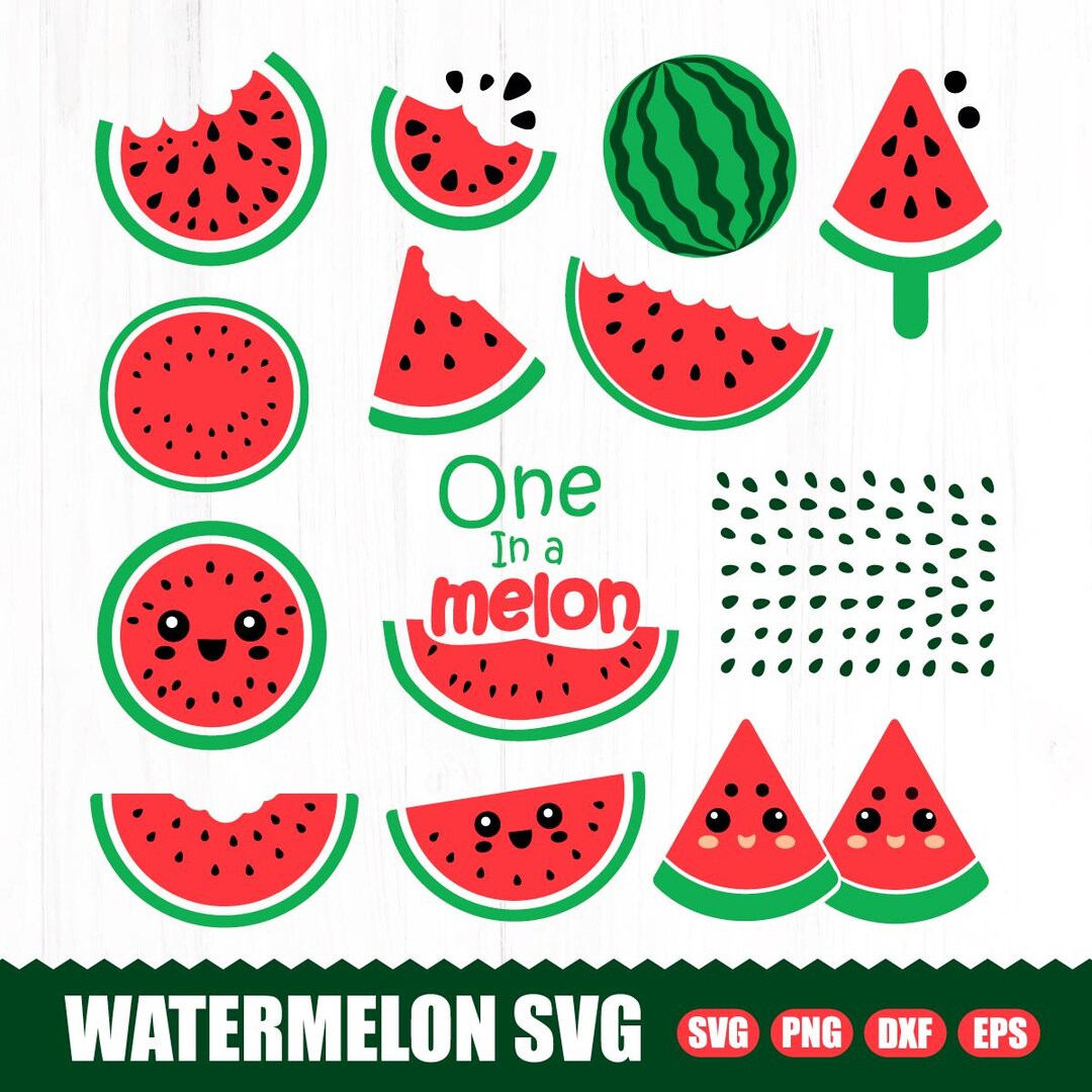 Watermelon SVG, Watermelon Design, Watermelon PNG, Watermelon Cut File ...