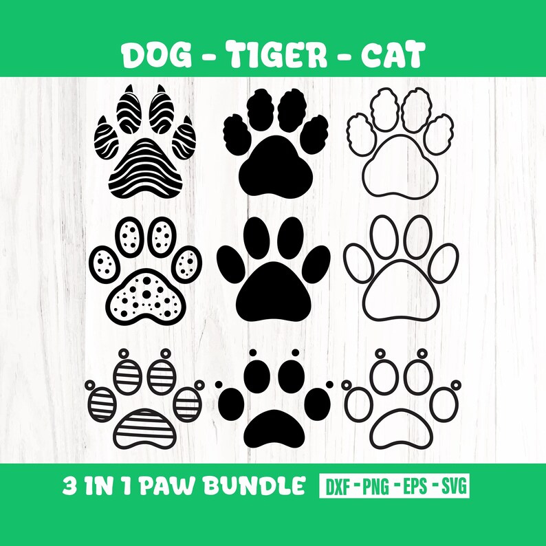 Paw Svg, Animal Print Svg, Paw Print Cut File, Paw Print Clipart, Paw ...