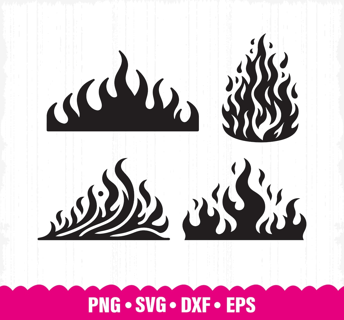 Fire Svg, Fire Flames Svg, Fire Png, Fire Svg Bundle, Fire Svg File ...