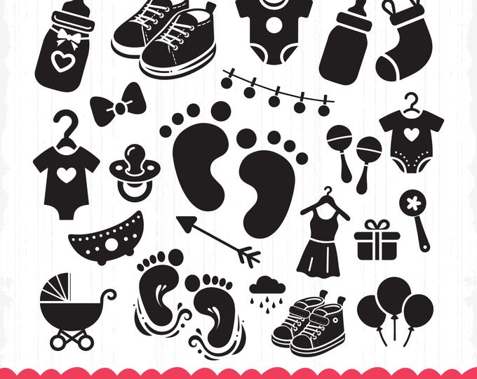 Baby SVG Bundle, Svg, Eps, Dxf Jpg and Png. Vector Files Ideal for ...