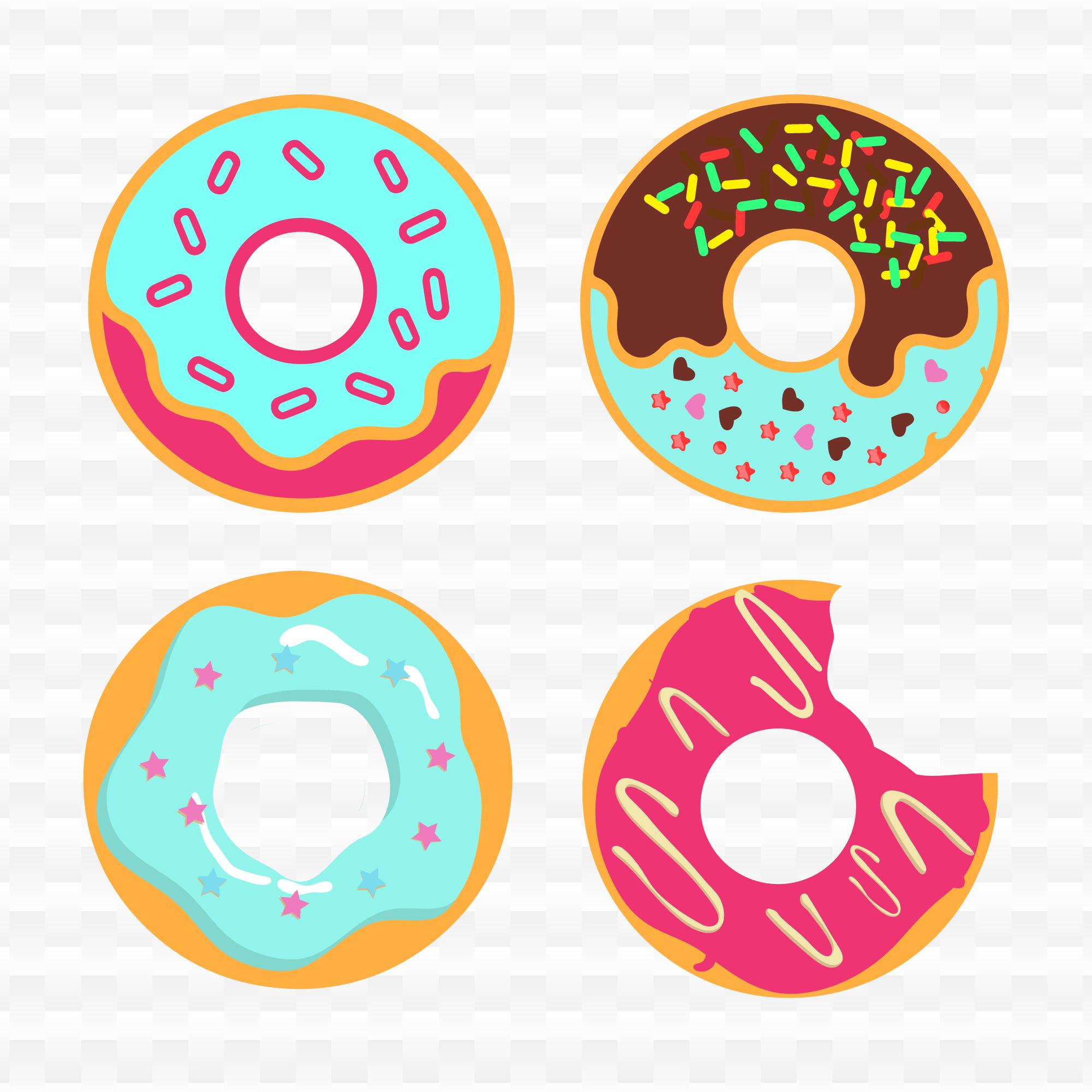 Donut Svg, Donut Png, Donut Clipart, Sprinkle Donut, Donut Bundle ...