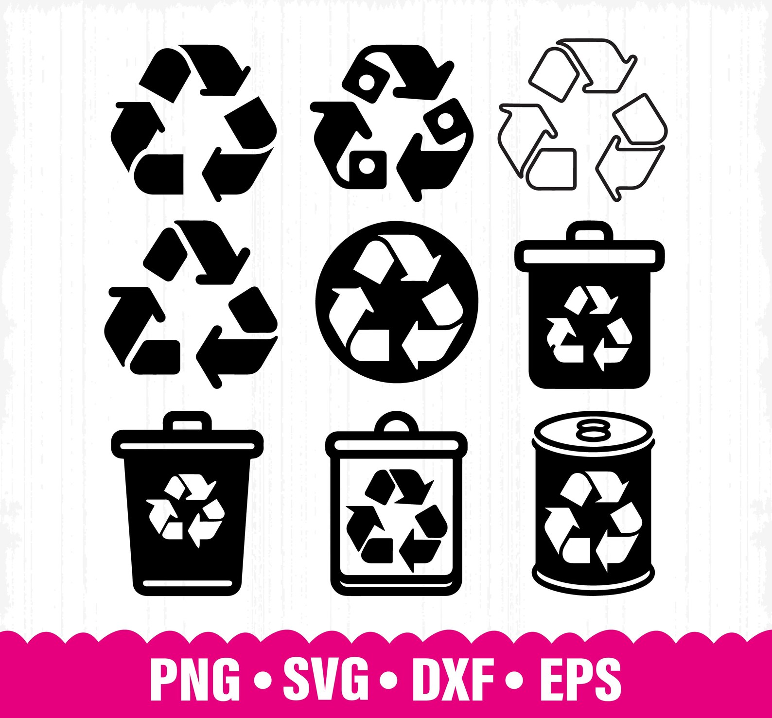 Recycle Symbol Svg, Recycle Logo Svg, Trash Can Design, Recycling Logo ...
