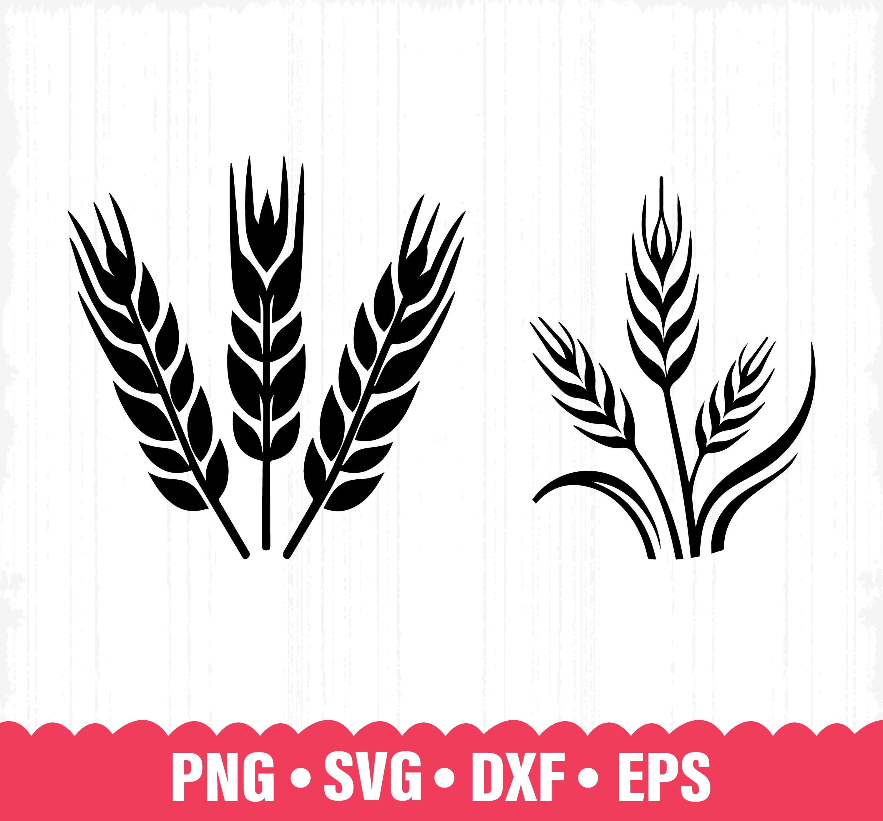 Wheat Svg Bundle, Wheat Svg, Grain Svg, Wheat Silhouette, Wheat Clipart ...