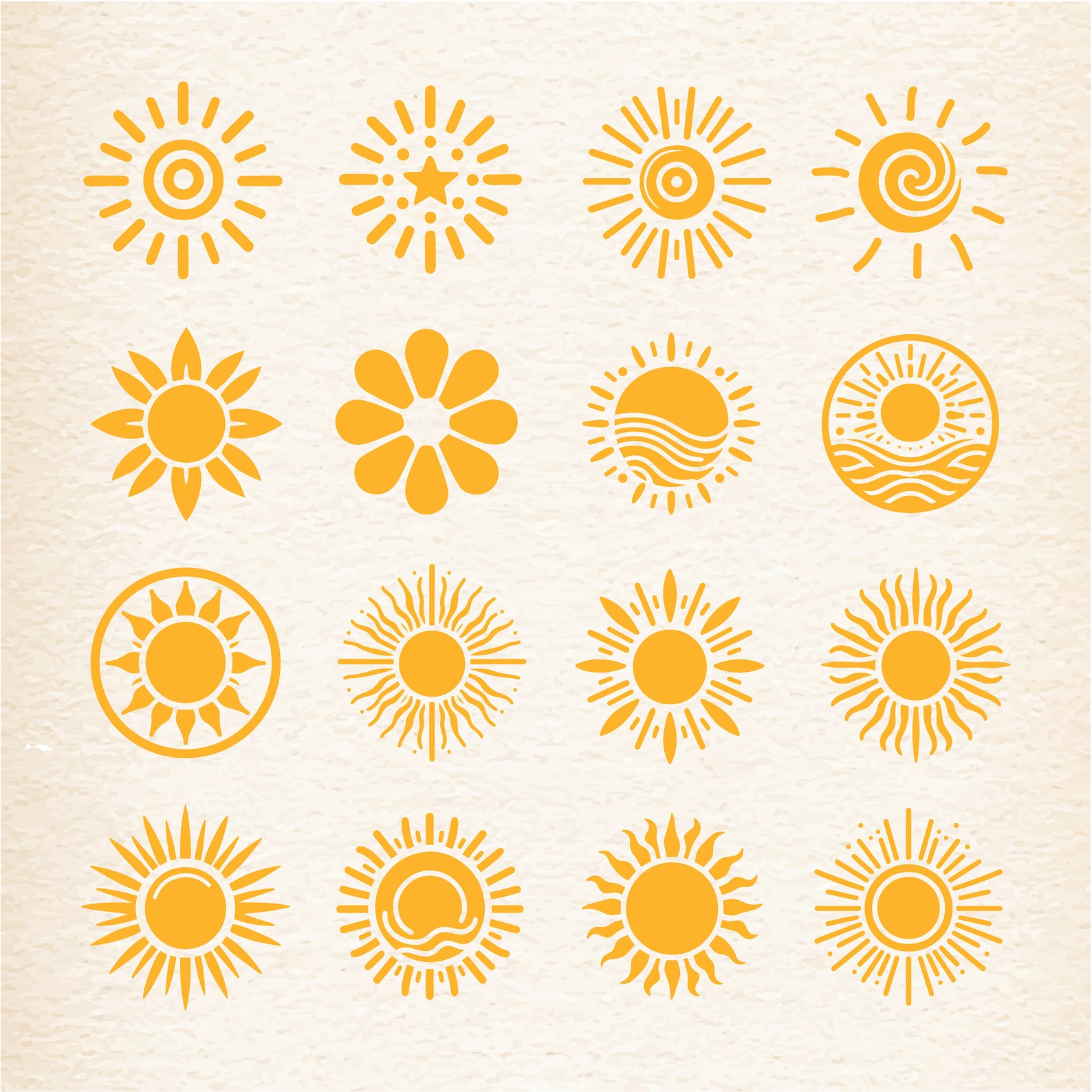 100 Sun SVG Bundle, Sun Cut File, Sun Vector, Sun Clipart, Sunshine Svg ...