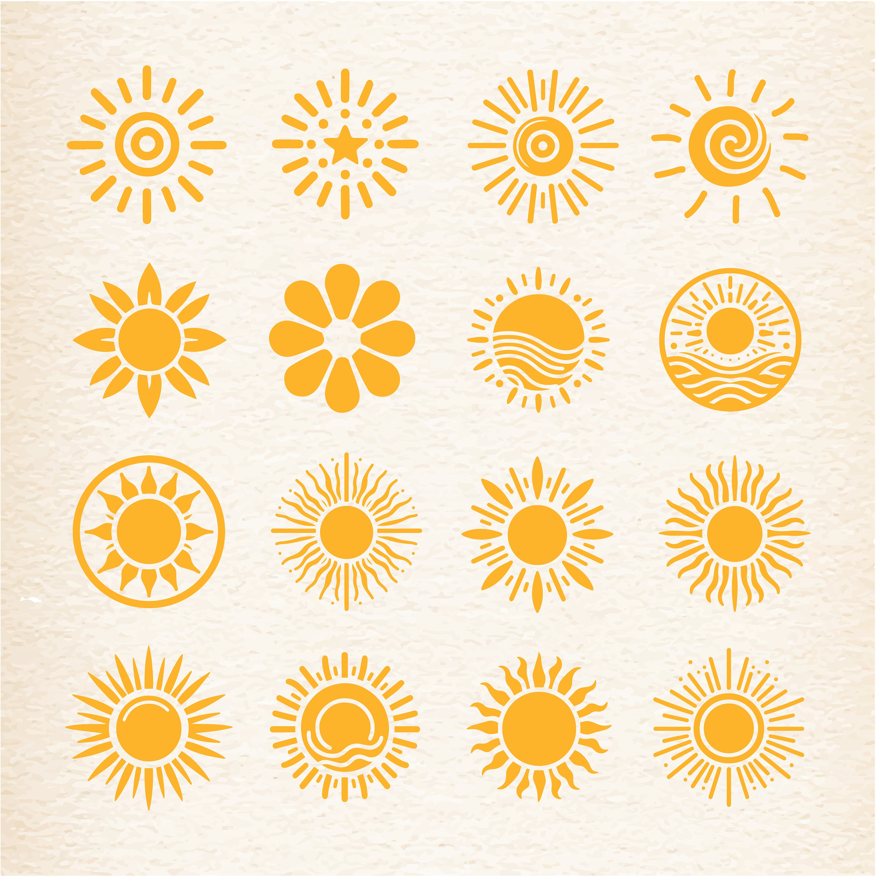 100 Sun SVG Bundle, Sun Cut File, Sun Vector, Sun Clipart, Sunshine Svg ...
