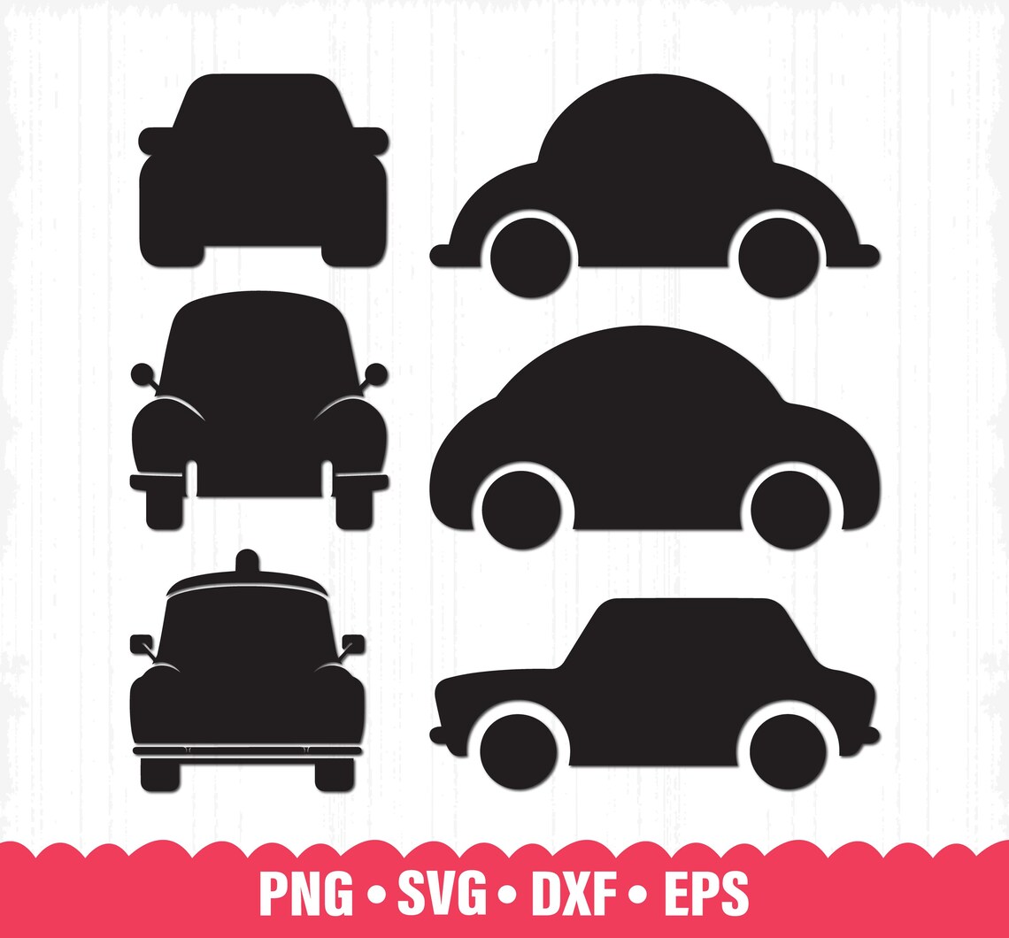 Car Silhouette Svg, Car Svg File, Car Cut File, Car Silhouette, Car ...