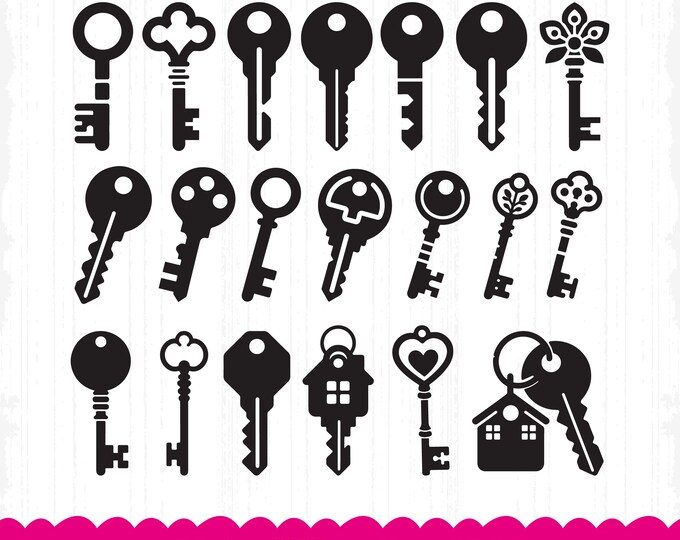 29 Keys SVG, Keys Png, Key Svg, Key Png, Vintage Key, Lock Svg, Keys ...