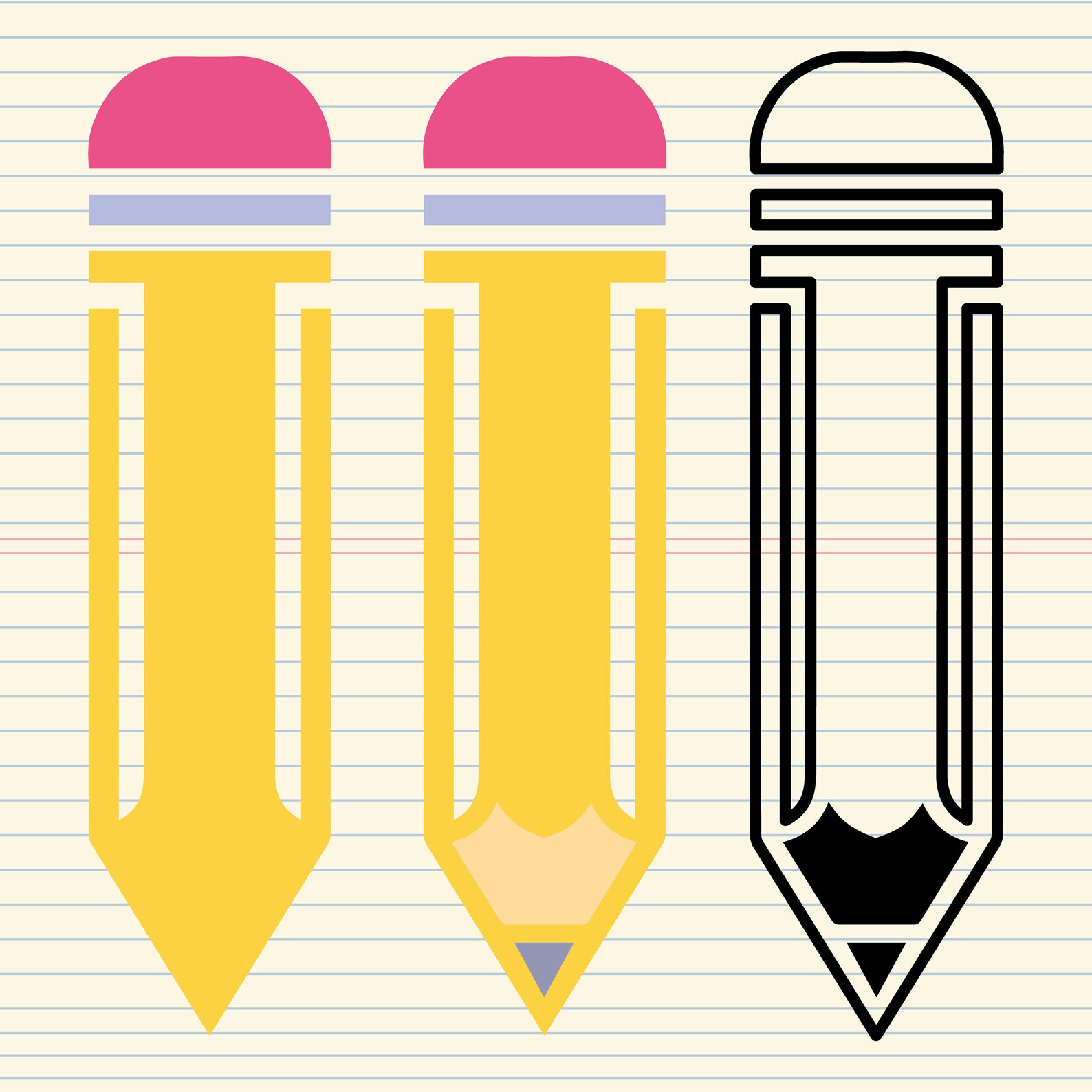 Pencil Svg Layered File, Pencil Svg, Pencil Cut File, Pencil Clipart ...