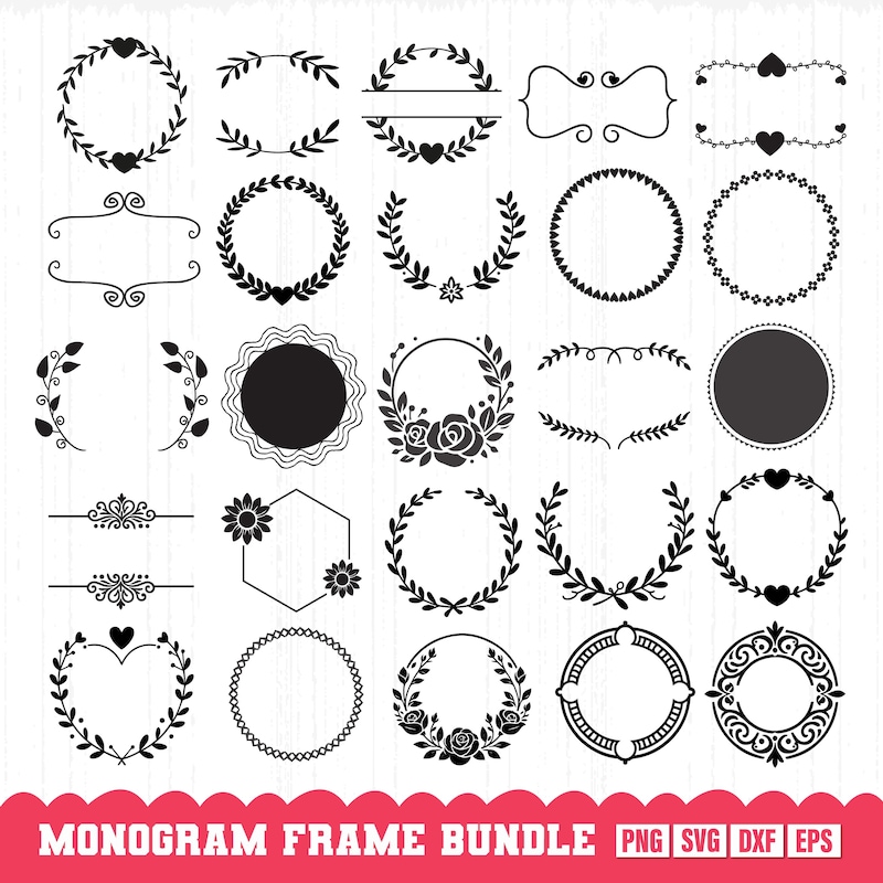 Monogram Frames - Etsy