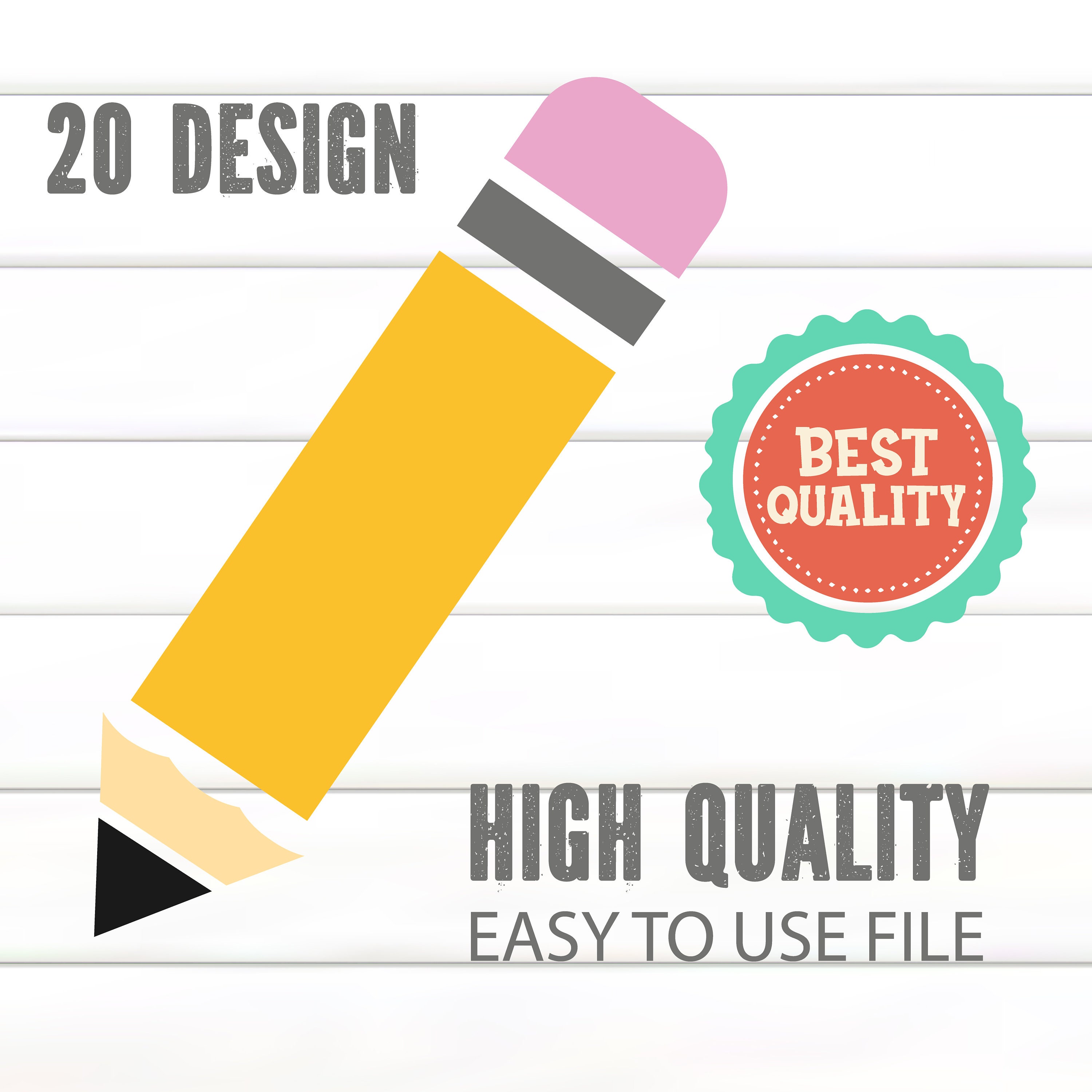 Pencil SVG Bundle, School Clipart, Cut Files (digital Download) - Etsy