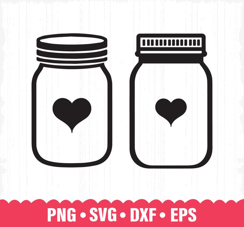 Mason Jar Svg, Jar Svg, Glass Jar Svg, Jar Clipart, Mason Jar Clipart ...