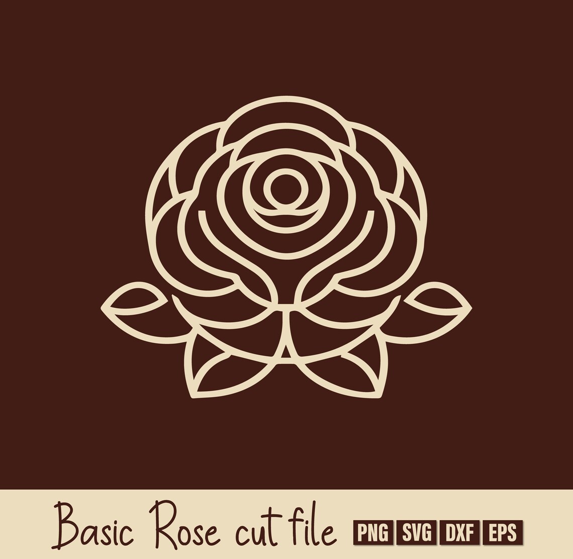 Rose Svg Cut File, Rose Bundle Svg, Rose Outline Svg, Rose Cut File ...