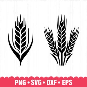 Bundle Svg de blé, blé, Svg grain, Silhouette de blé, Clipart de blé ...
