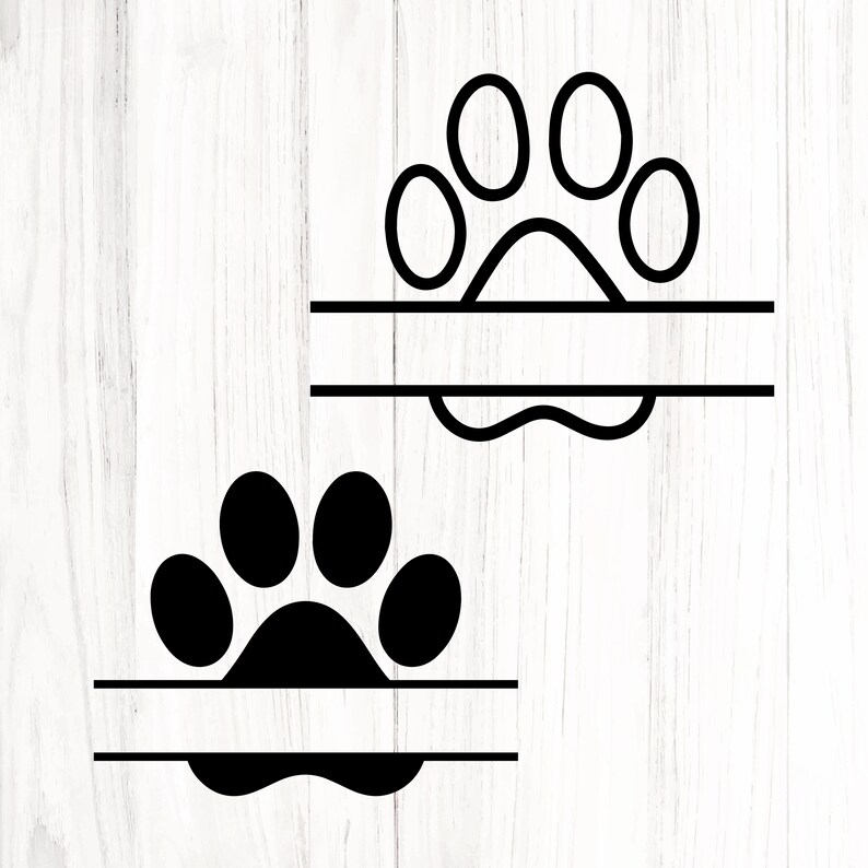 Paw Prints Svg, Animal Print Svg, Paw Print Cut File, Animal Paw Svg ...