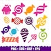 Candy Svg Bundle, Candy Clipart, Sweets Svg, Lollipops Svg, Colorful ...