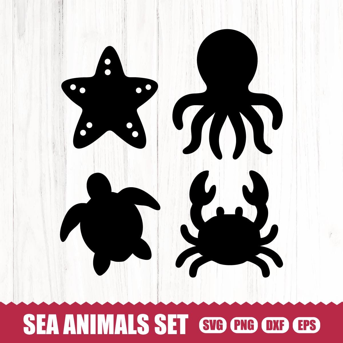 Sea Animals SVG, Ocean SVG, Sea Life SVG, Sea Creatures Svg, Seashell ...