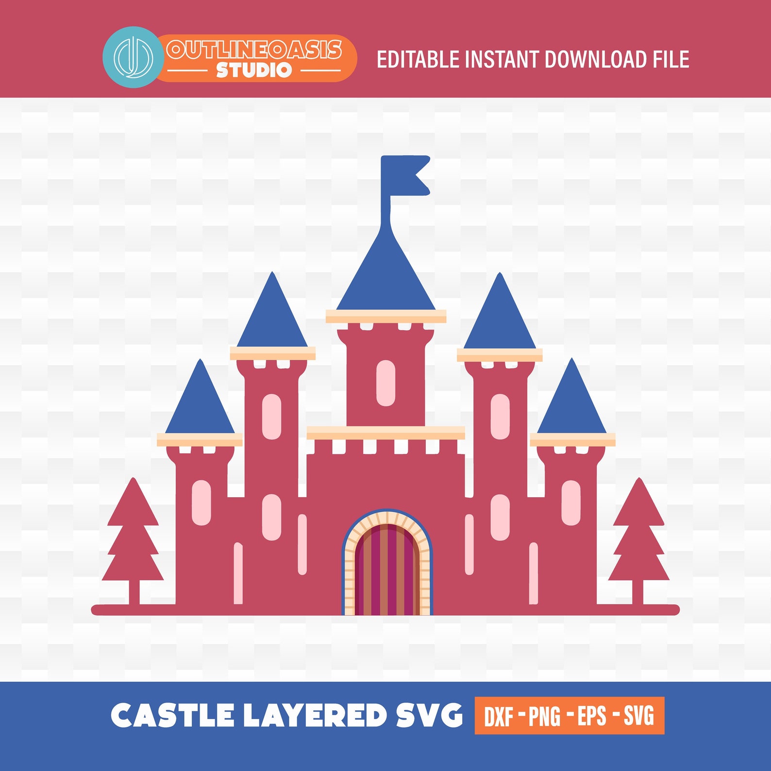 Castle Svg, Castle Cut File, Castle Clipart, Princess Castle Svg, Magic ...