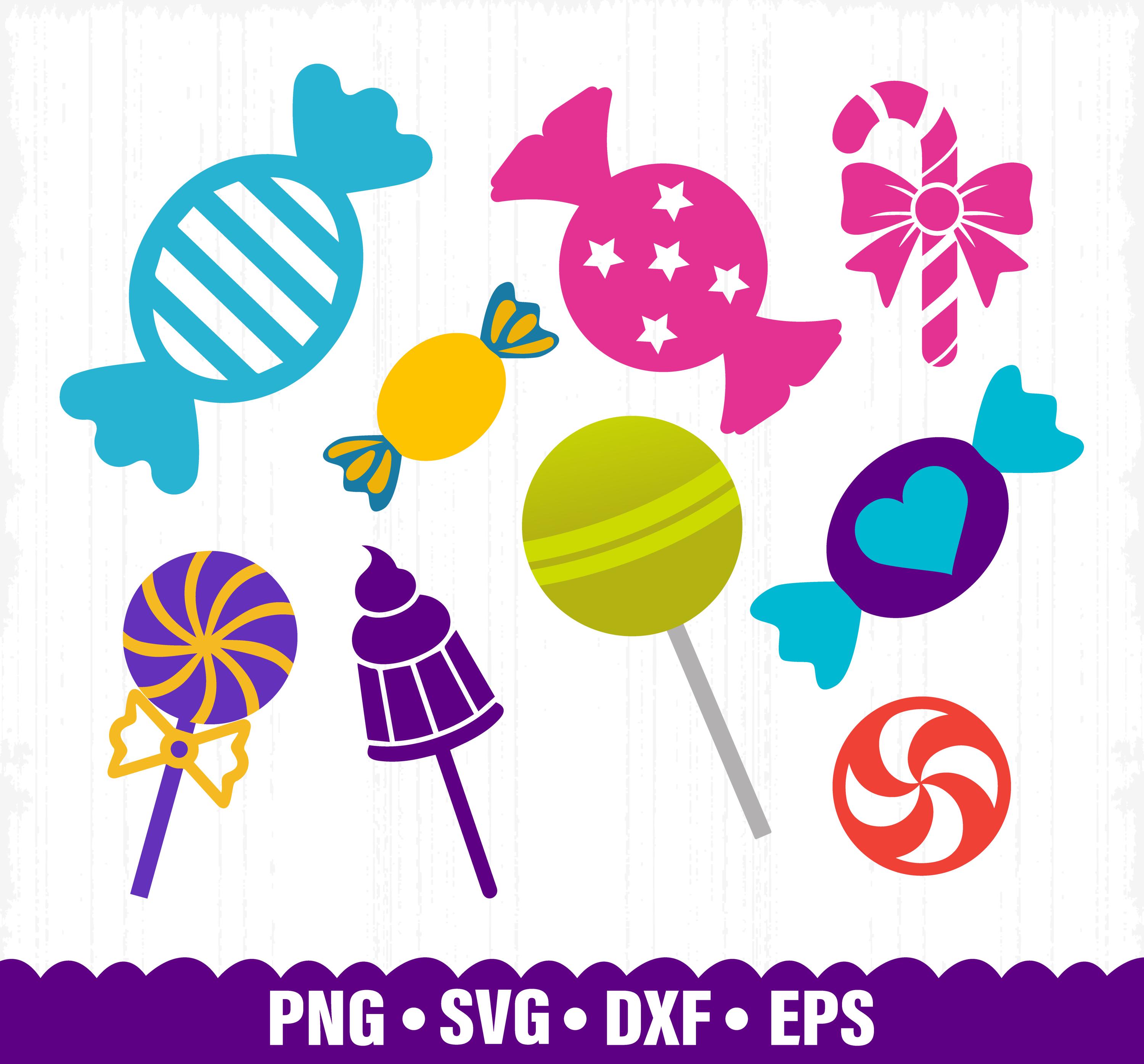 Candy SVG Clipart Bundle, Sweets Designs (digital Download) - Etsy