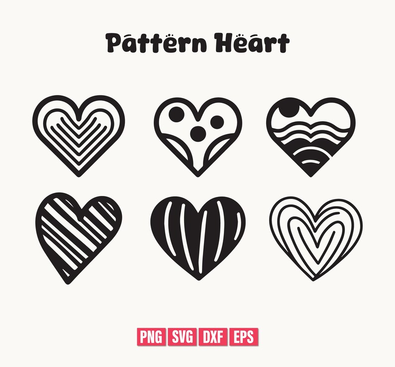 Heart Svg Bundle, Hand Drawn Heart Svg, Heart Shape Svg, Heart Bundle ...