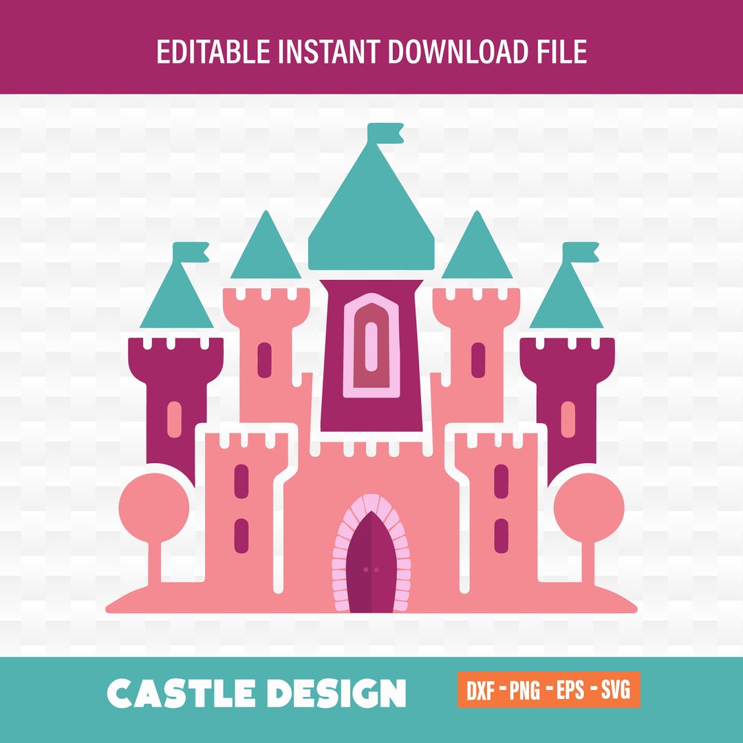 Castle Svg, Castle Cut File, Castle Clipart, Princess Castle Svg, Magic ...