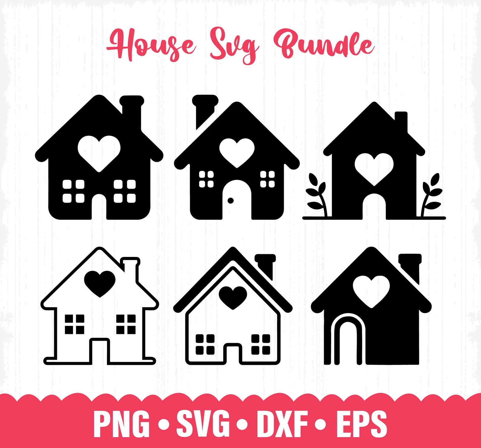 House Svg Bundle, House Silhouette, Little House Svg, House Outline Svg ...