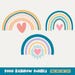 Boho Rainbow Svg, Cute Rainbow Svg, Boho Rainbow Png, Boho Rainbow With ...