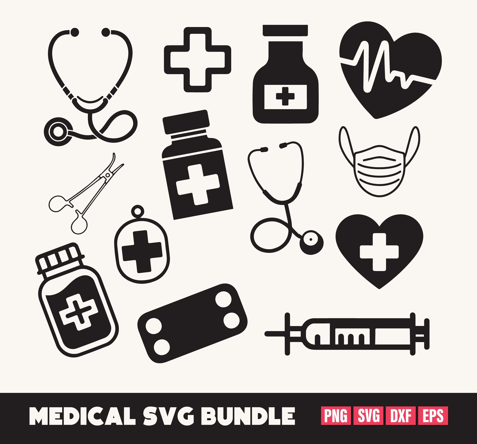 Medical Svg, Medical Png, Medical Equipment, Nurse Svg Bundle, Medical ...