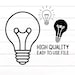 Light Svg Bundle, Lightbulb Svg, Light Bulb Png, Light Bulb Cut Files ...